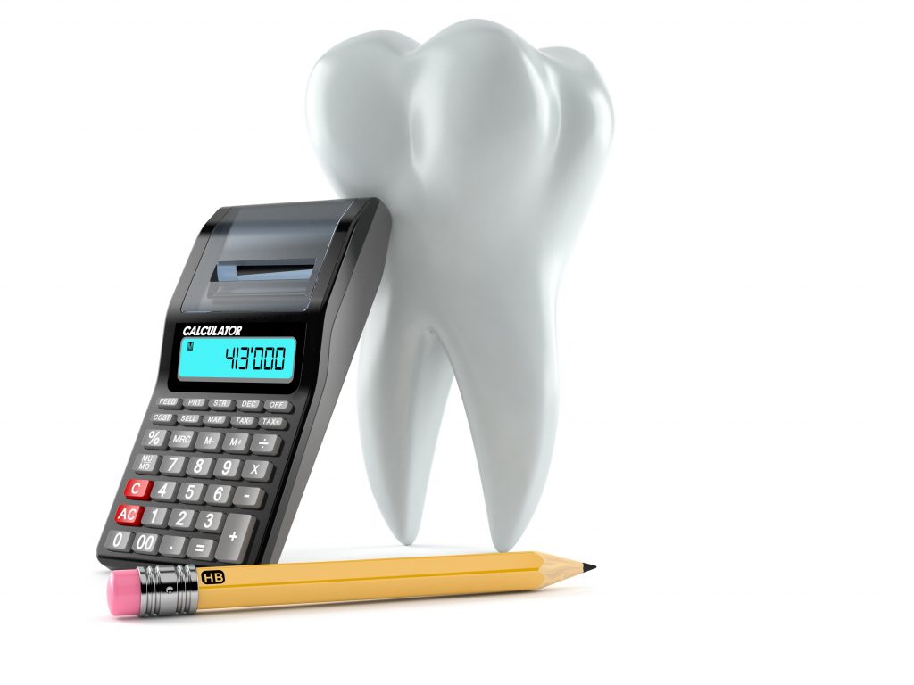 Tooth with calculator and pencil - Fossum Dental Group Blog